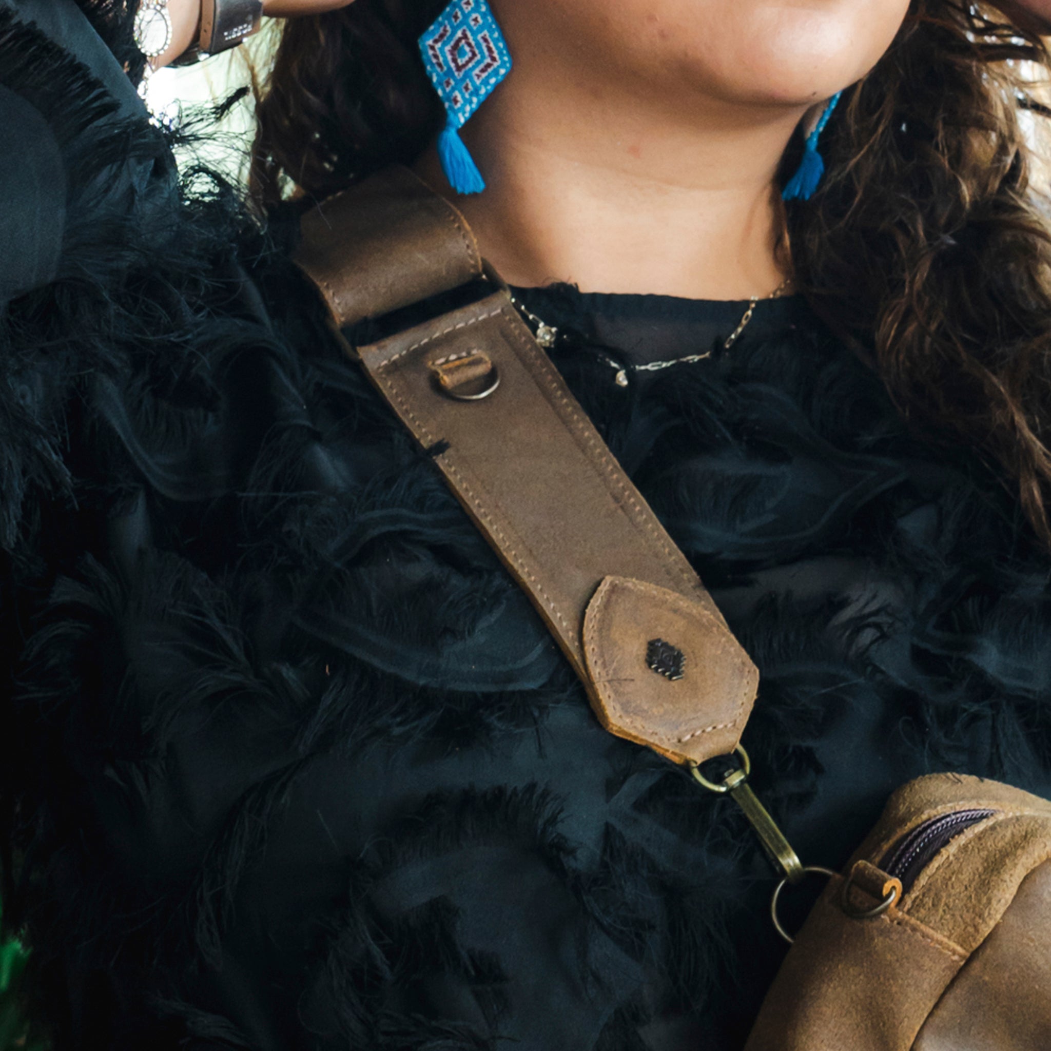 ADJUSTABLE WIDE STRAP - FULL LEATHER - TEXAS – Nena & Co.