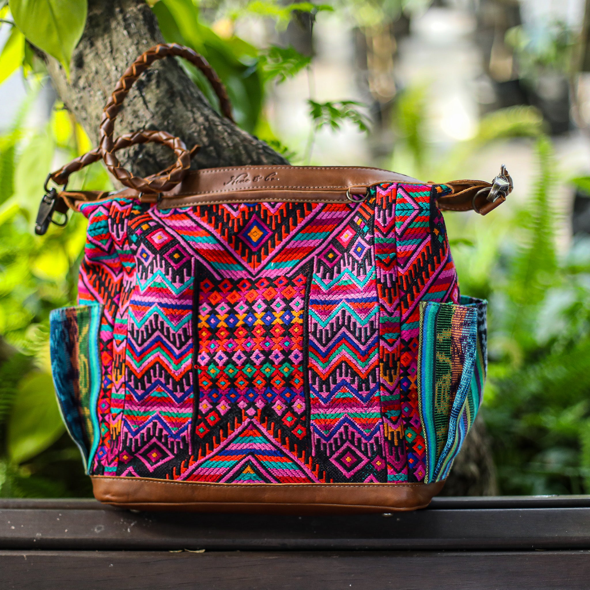 BEATRIZ MCDB + DIAMANTE STRAP - OOAK HUIPIL - CAFE - 18865 – Nena & Co.