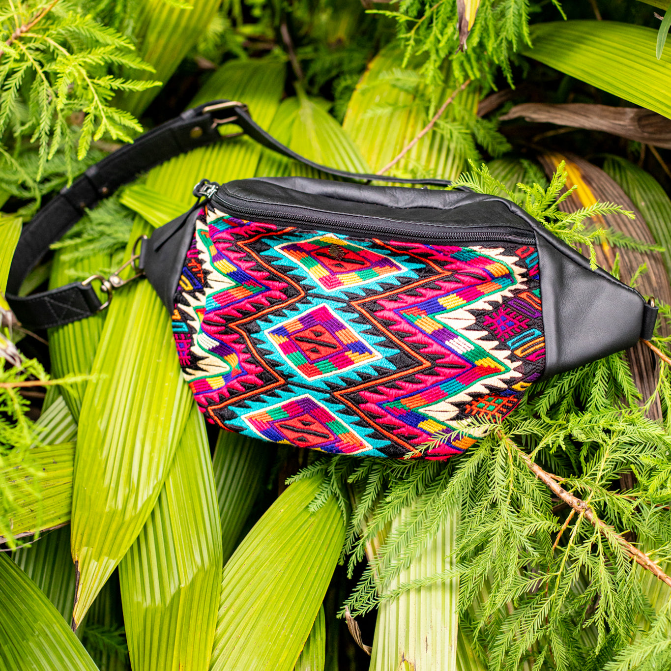 EL DON MANNY PACK - OOAK HUIPIL - BLACK - NO. 17026 – Nena & Co.