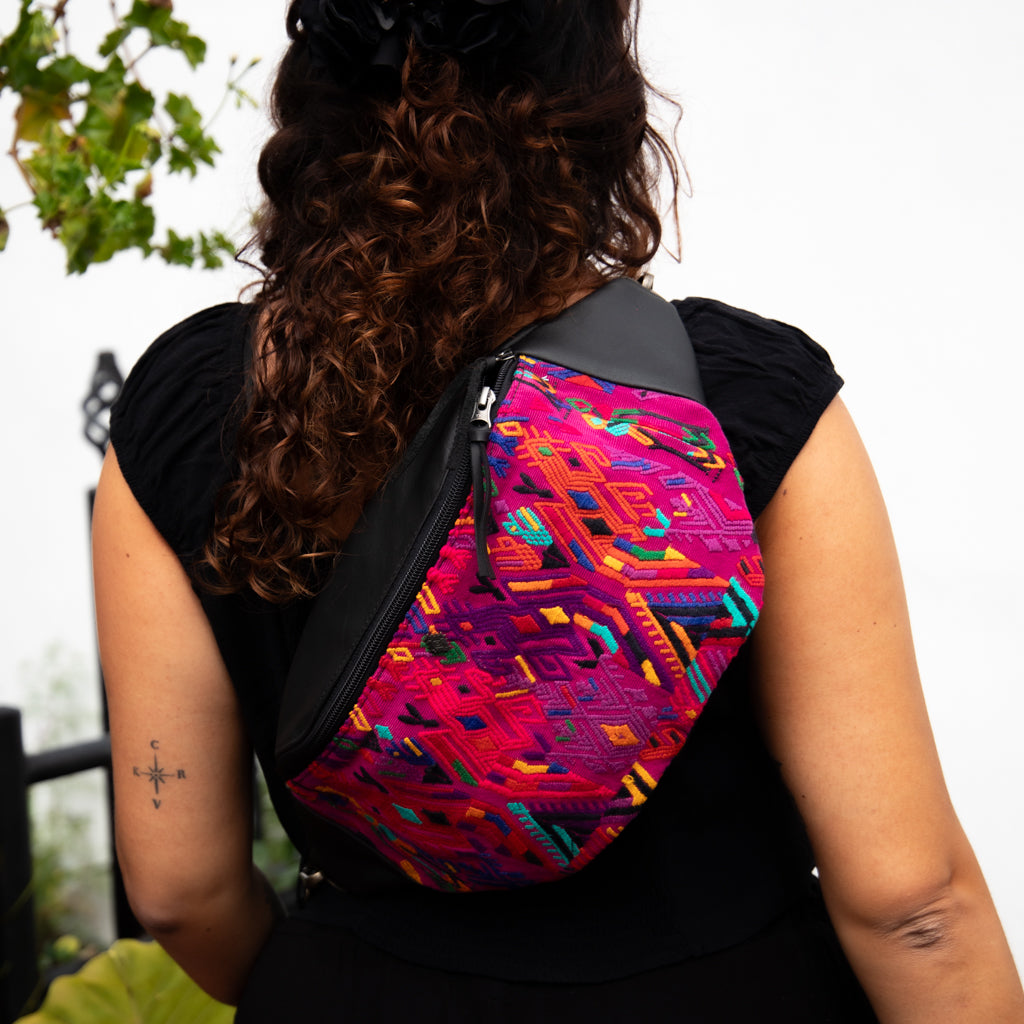 EL DON MANNY PACK - OOAK HUIPIL - BLACK - NO. 18038 – Nena & Co.