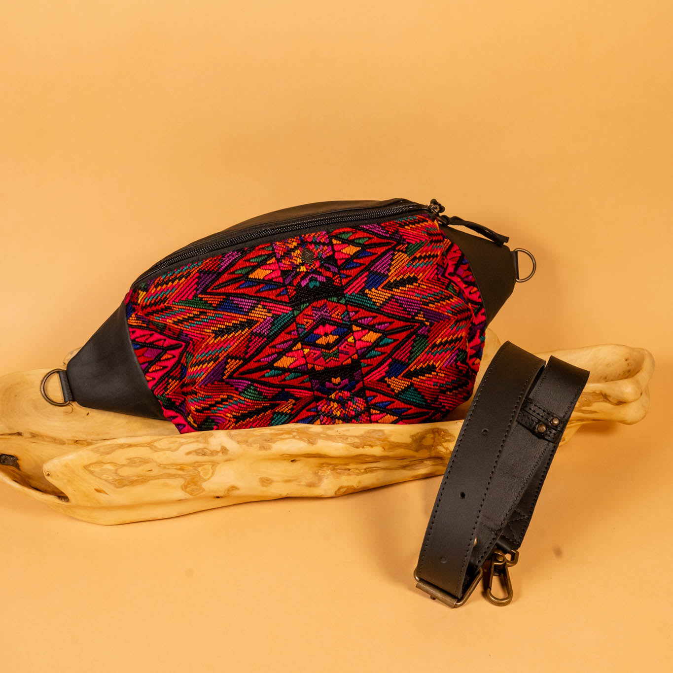 EL DON MANNY PACK - OOAK HUIPIL - BLACK - NO. 16209 – Nena & Co.