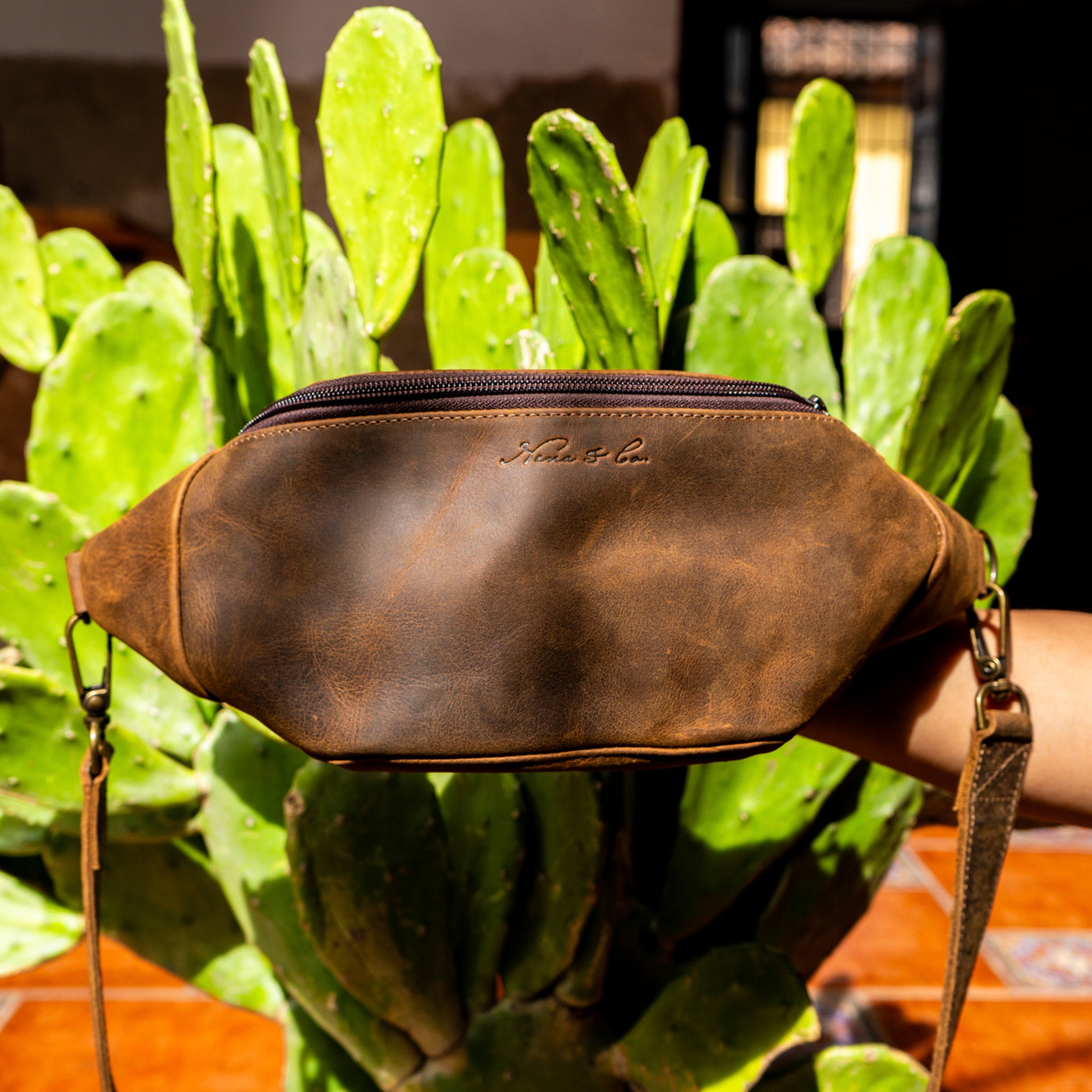 FANCY PACK - FULL LEATHER - CHESTNUT – Nena & Co.